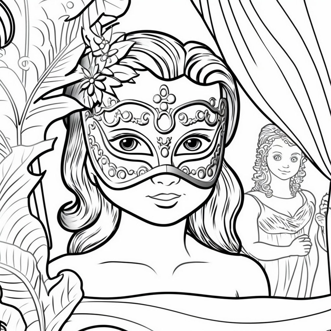 25 Printable Mardi Gras Coloring Pages Let the Good Times Roll - Etsy