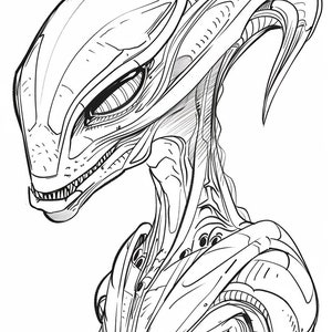 25 Printable Drawings of Ets/aliens Scenes to Color and Create, Out-of ...