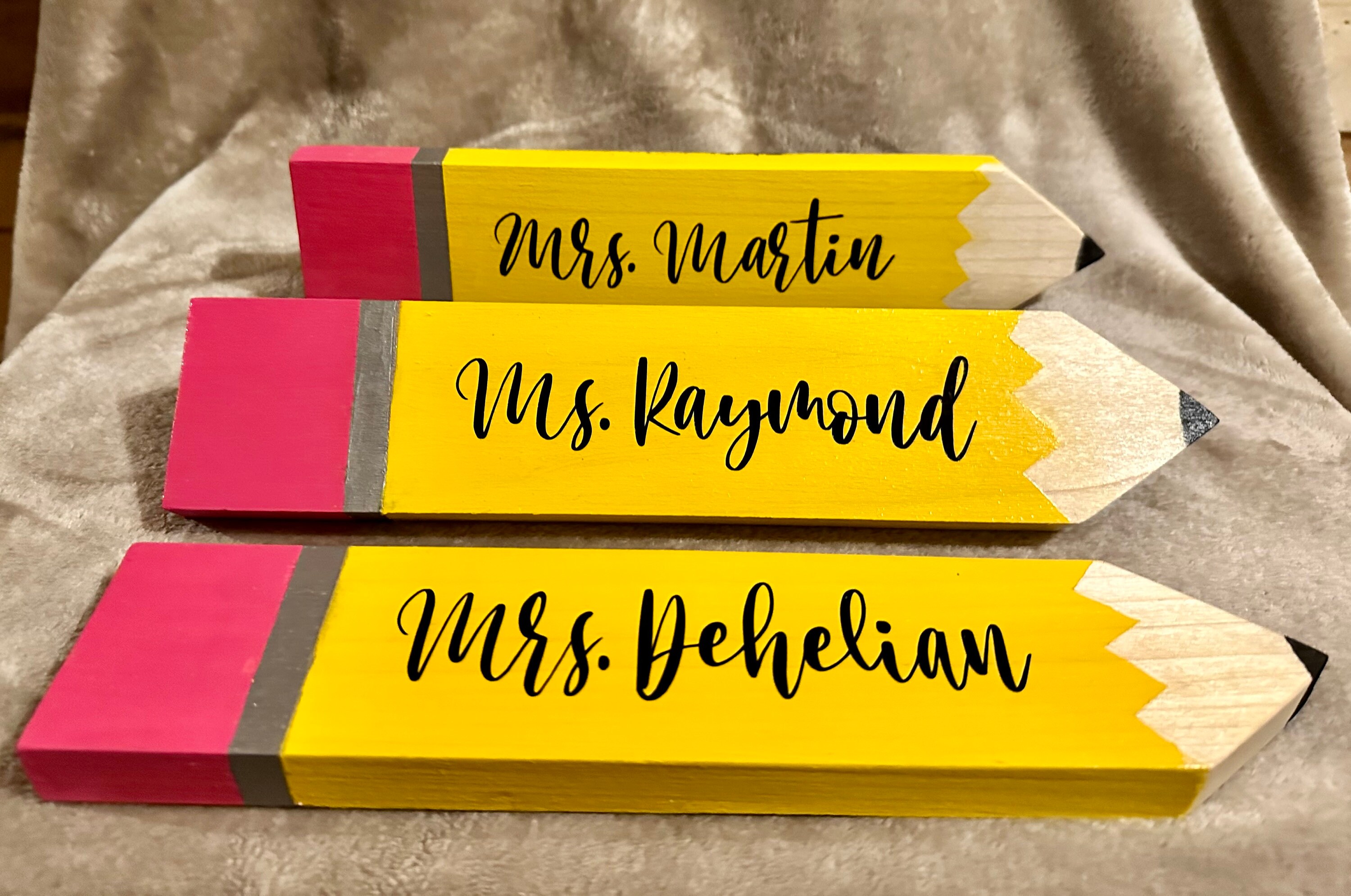 Teacher Pencil Name Plates - Etsy