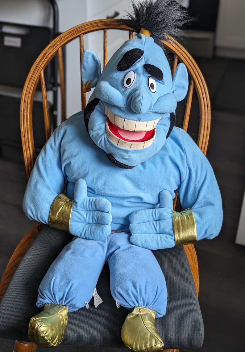 Vintage 34" Disney's Aladdin Genie Hand Puppet - Etsy