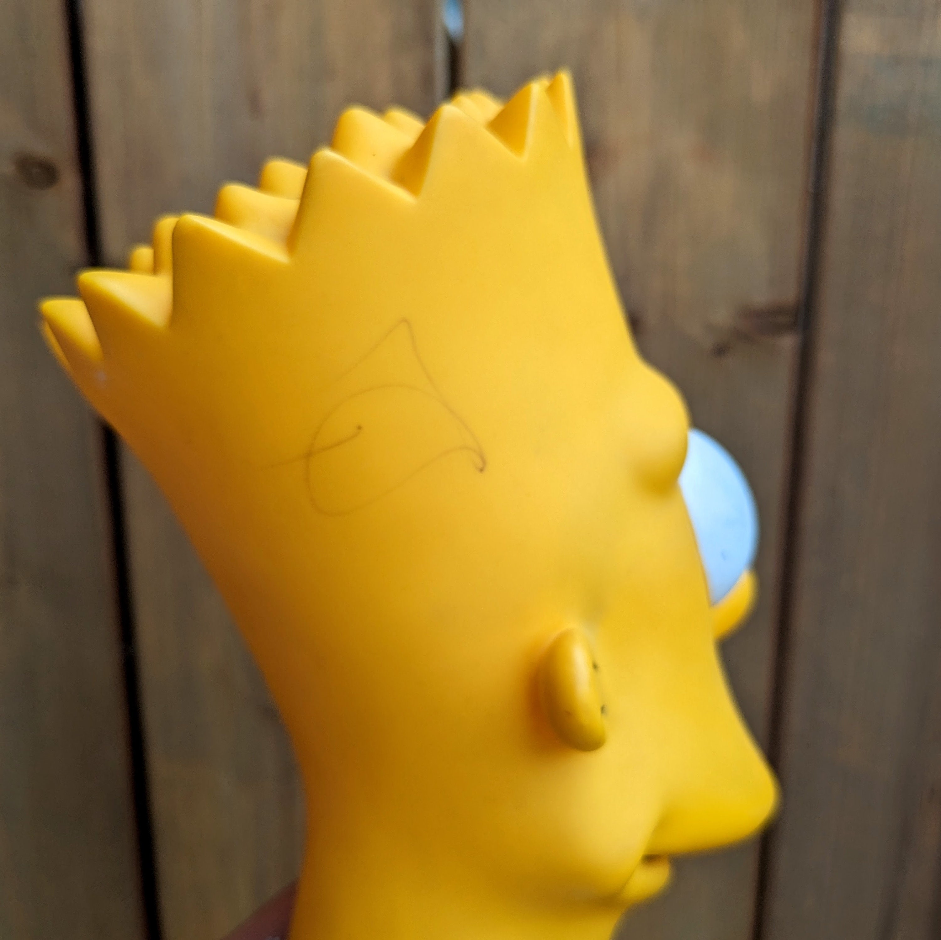 Vintage Dan Dee Bart Simpson Vinyl Pull String Toy Doll By Matt