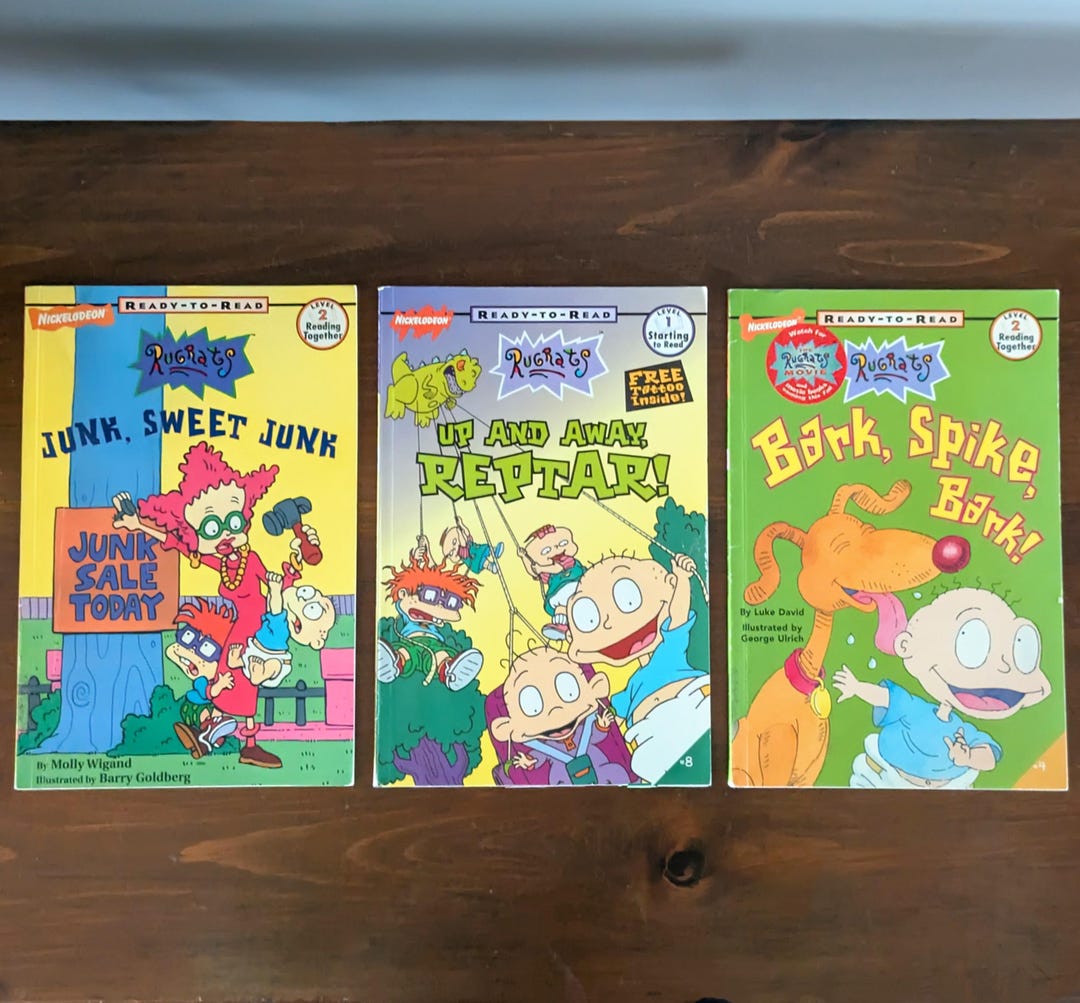 Vintage Set of 3 "rugrats" Ready-to-read Paperback Kids Books- Junk ...
