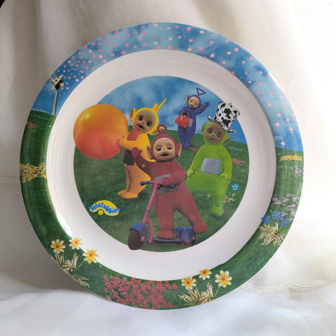 Vintage 1998 Melamine "teletubbies" Kids Plate/dish - Etsy