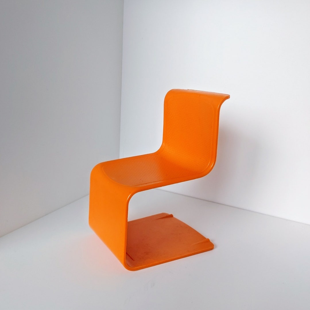 Vintage 1973 Orange Chair From Barbie Dreamhouse - Etsy