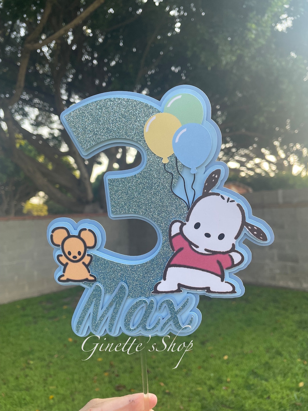 Pochacco Cake Topper Kawaii Sanrio Decoration Hello Kitty Friends Girl ...