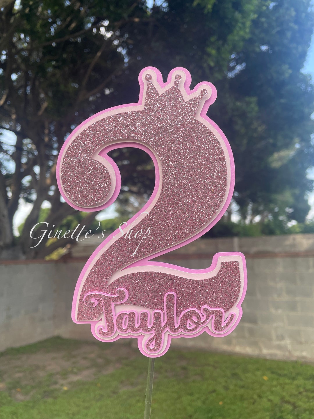 Girl Cake Topper, Girl Party, Little Girl Birthday Party, Toddler ...