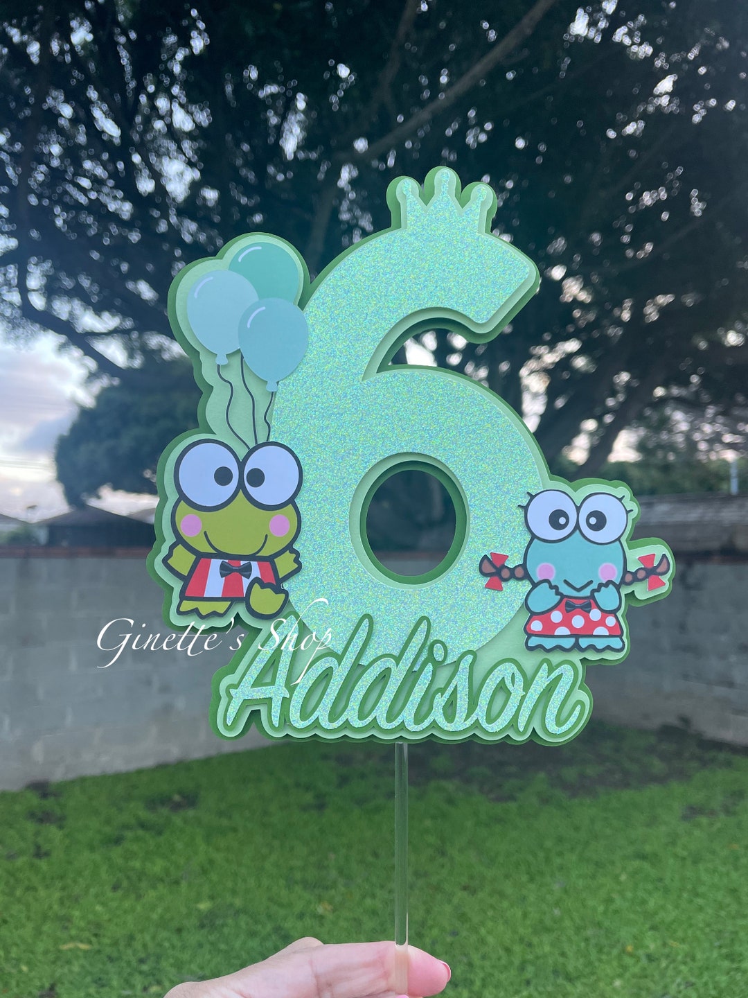 Keroppi Cake Topper Kawaii Sanrio Decoration Hello Kitty Friends Japan ...