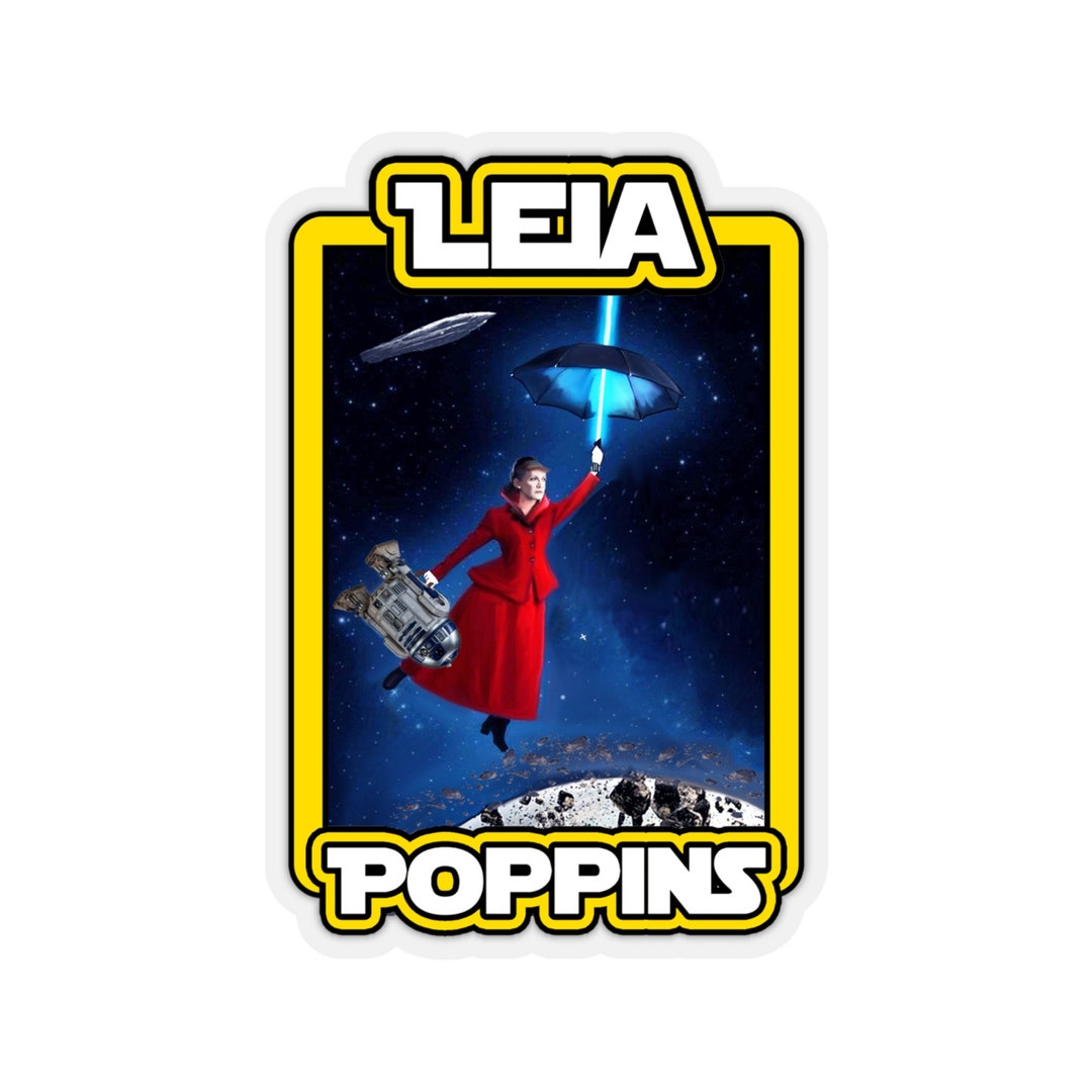 Star Wars Leia Poppins Kiss-cut Stickers for Laptops, Notebooks, Water ...