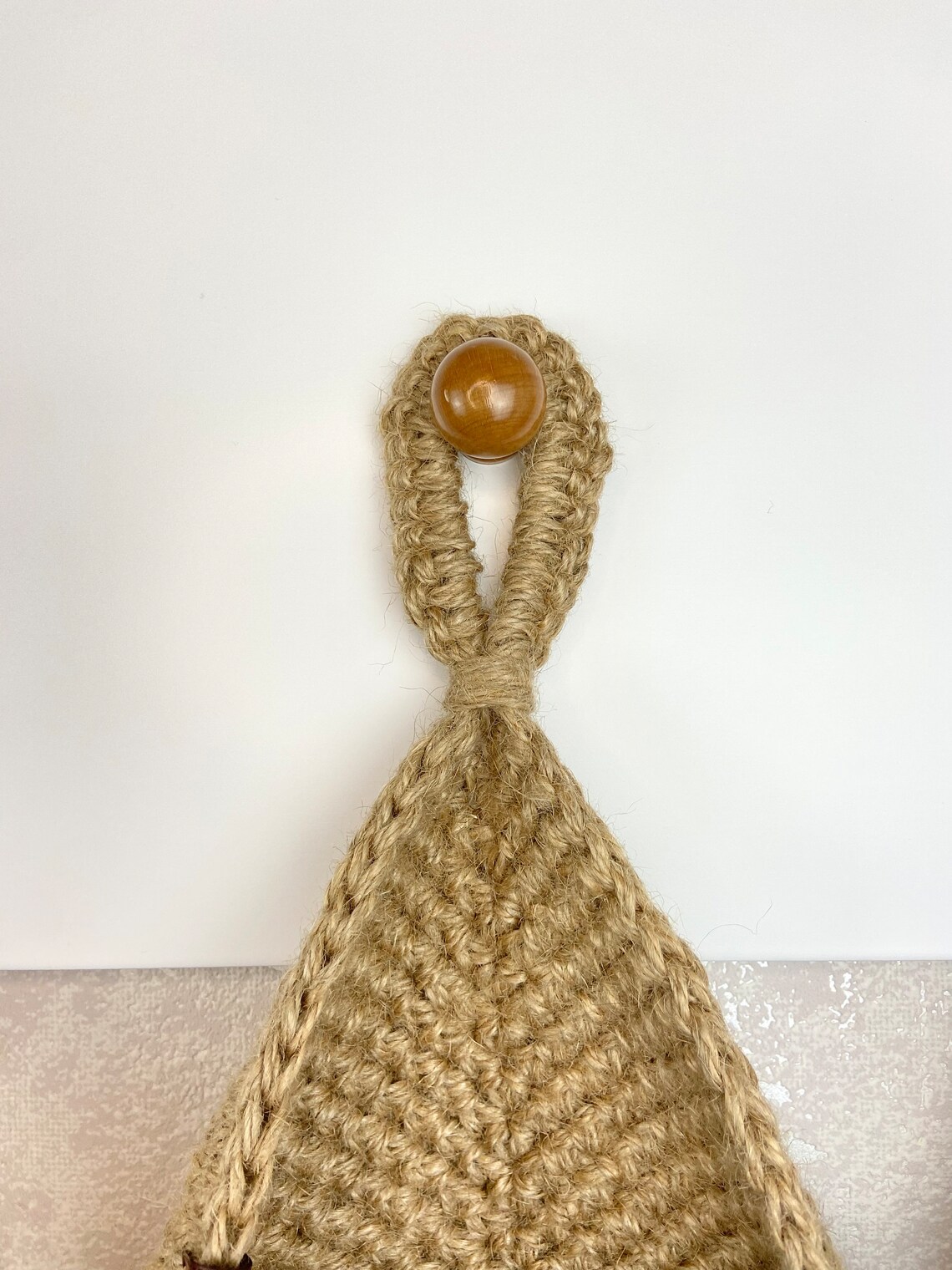 Jute Hanging Wall Basket Vegetable Fruit Basket Rustic - Etsy