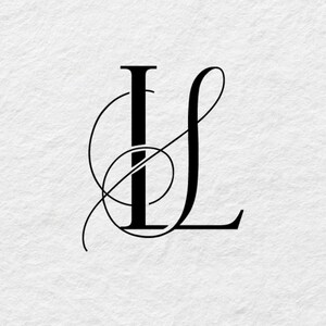 Modern Wedding Monogram Logo | Custom Premade Wedding Logo Design ...