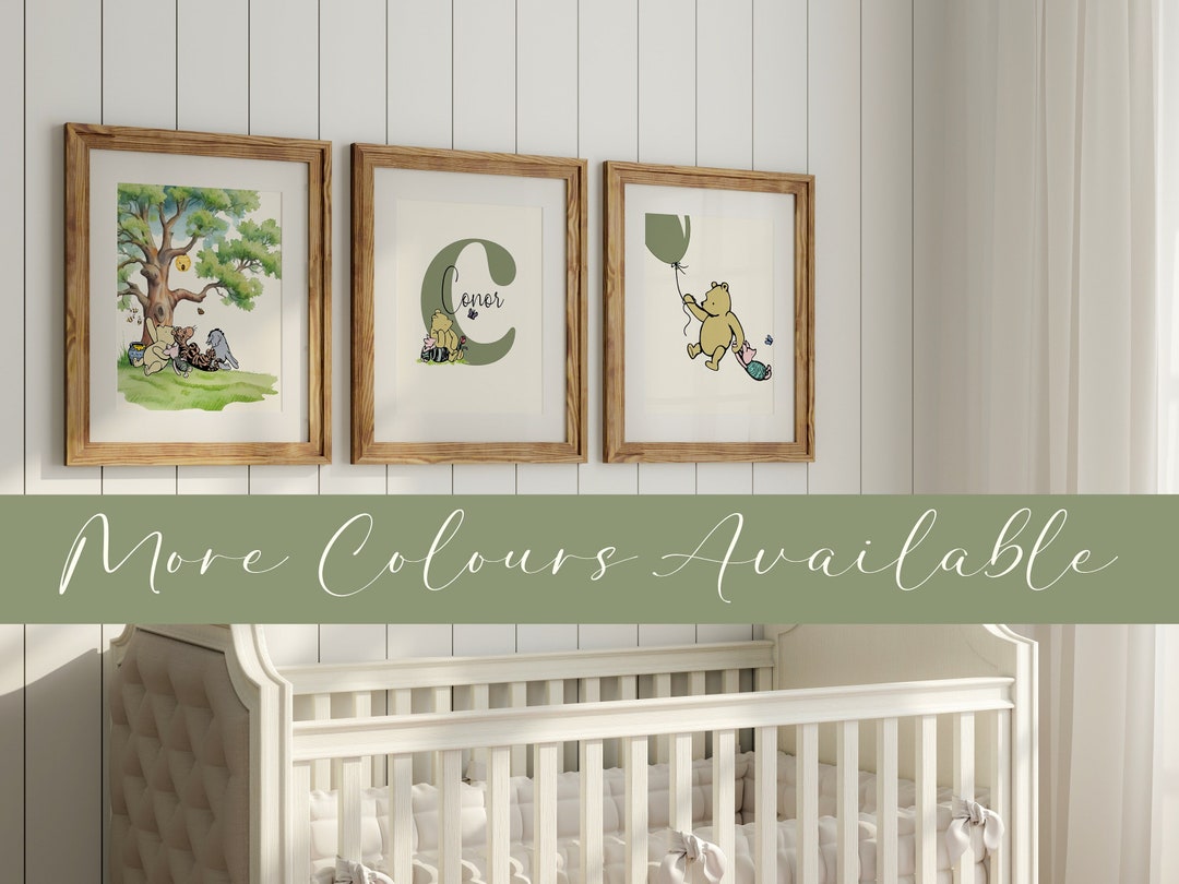 Classic Winnie-the-pooh and Friends Set of 3 Printable Wall Art ...