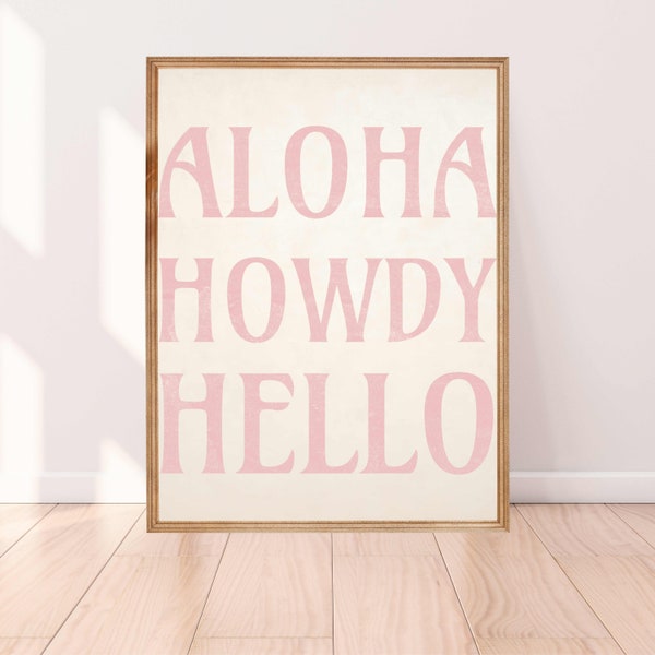 Aloha Howdy Hello - Etsy