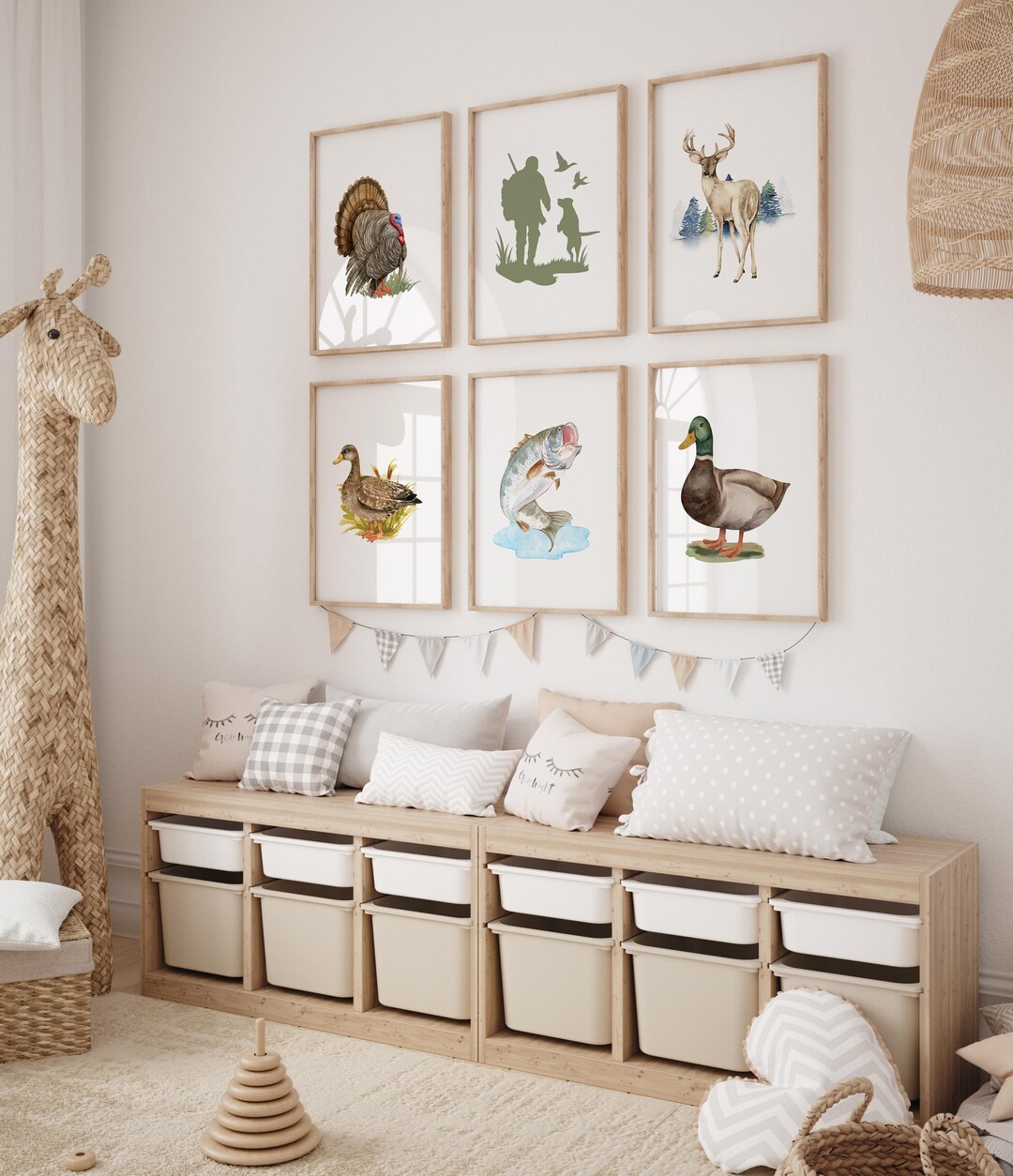 Mallard Duck Wall Art | Fishing Hunting Wall Prints for Boys Room ...