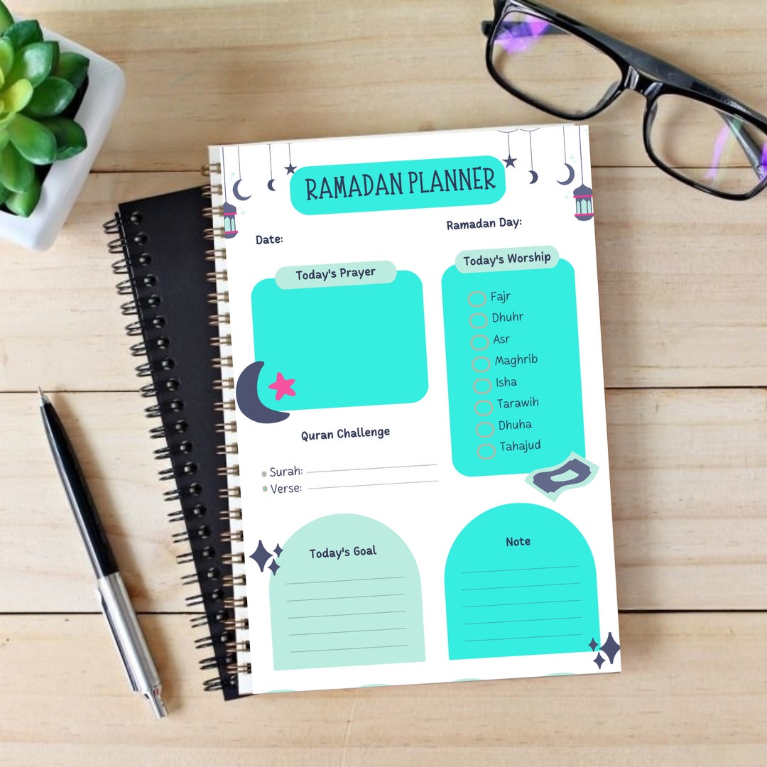2024 Ramadan Planner - Digital Islamic Journal - Tracker Daily ...