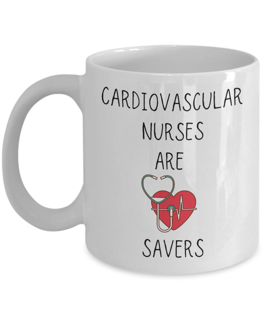 CV Nurse Mug, Cardiovascular Nurse, Nurse Gift, CV Nurse Gift, Heart ...