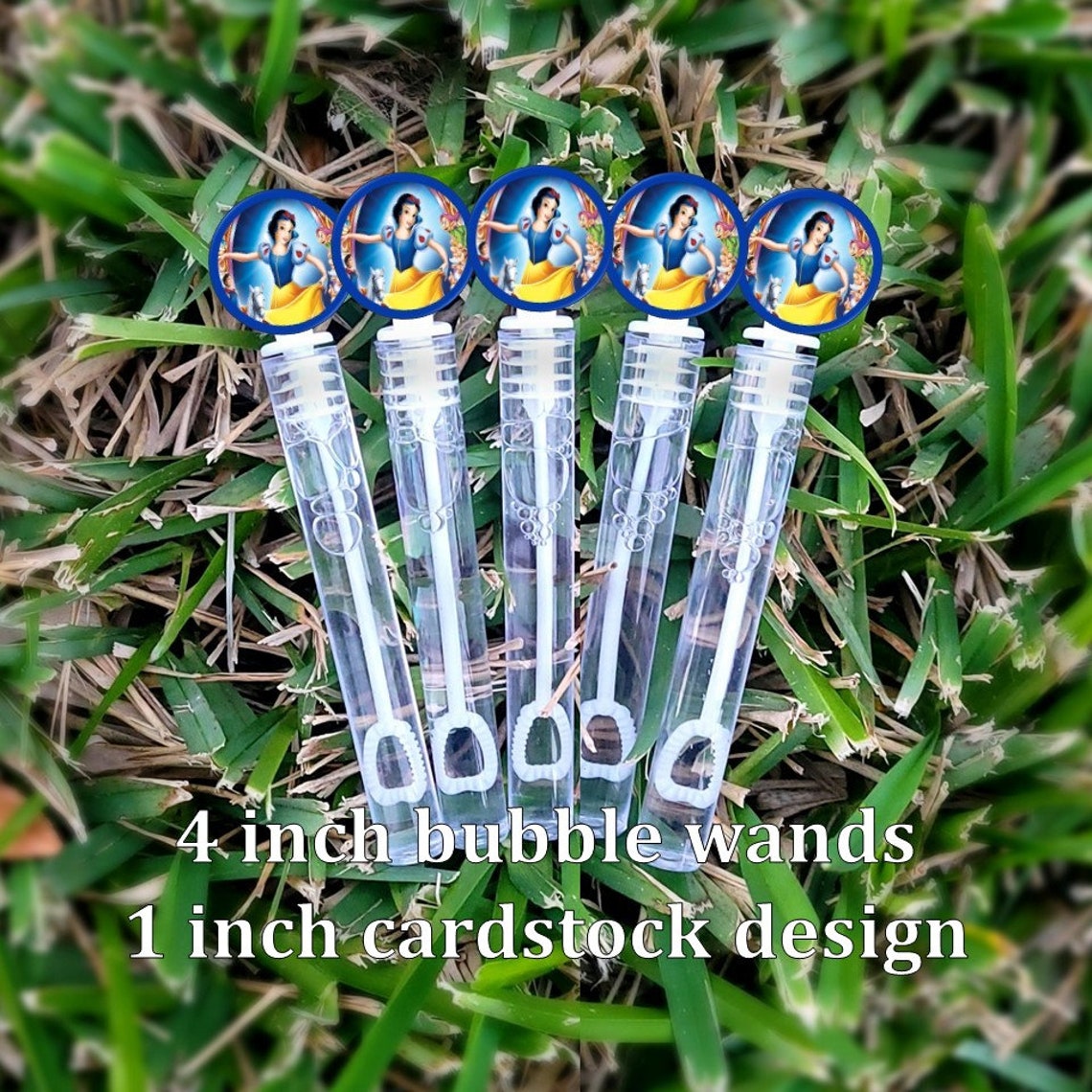 8+ Snow White Bubble Wands - Snow White Party Favors - Bubbles Favors ...