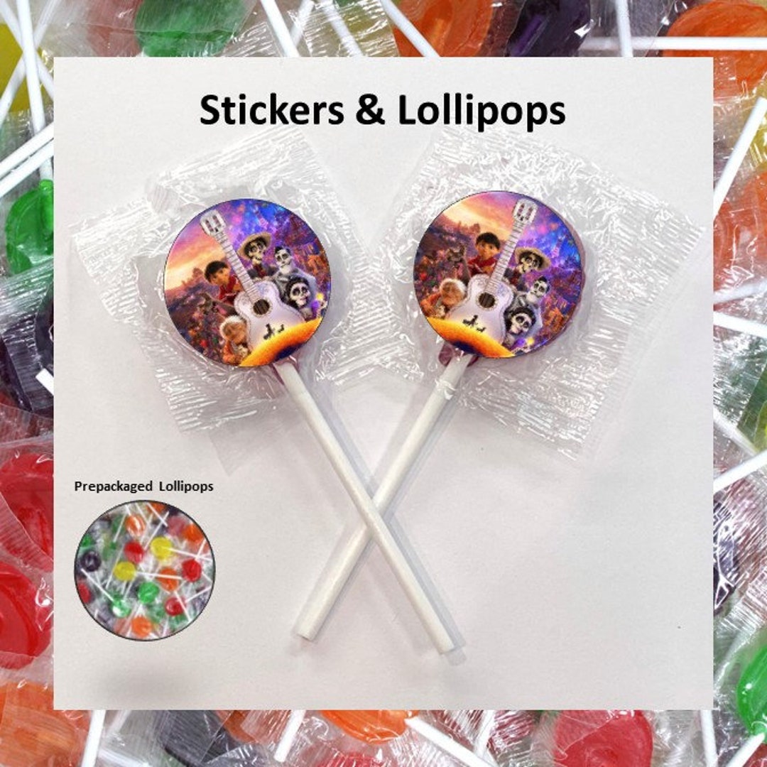 8 Coco Lollipops Coco Favors Lollipops Favors Coco Loot Bags Coco Party ...