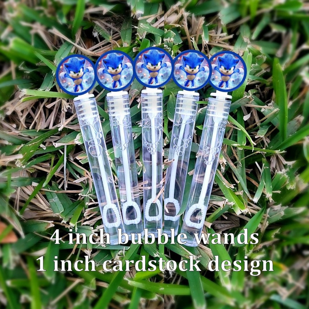8+ Sonic Bubble Wands - Sonic Party Favors - Bubbles Favors - Sonic ...