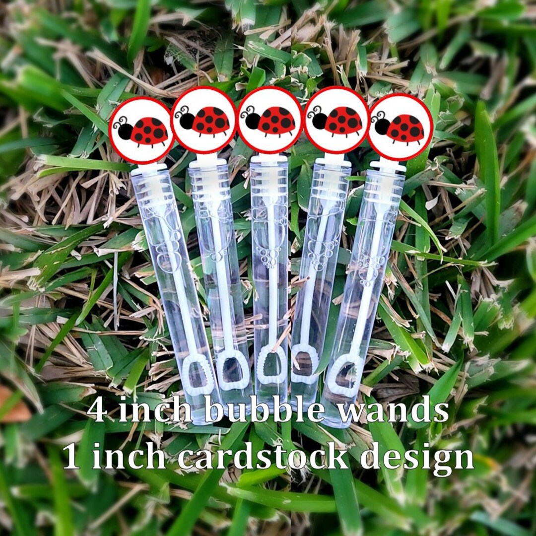 8+ Ladybug Bubble Wands - Ladybug Favors - Bubbles Favors - Ladybug ...