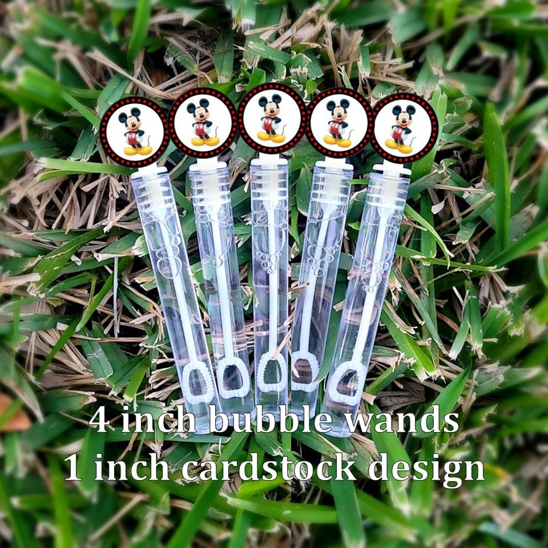 8+ Mickey Bubble Wands - Mickey Favors - Bubbles Favors - Mickey Candy ...