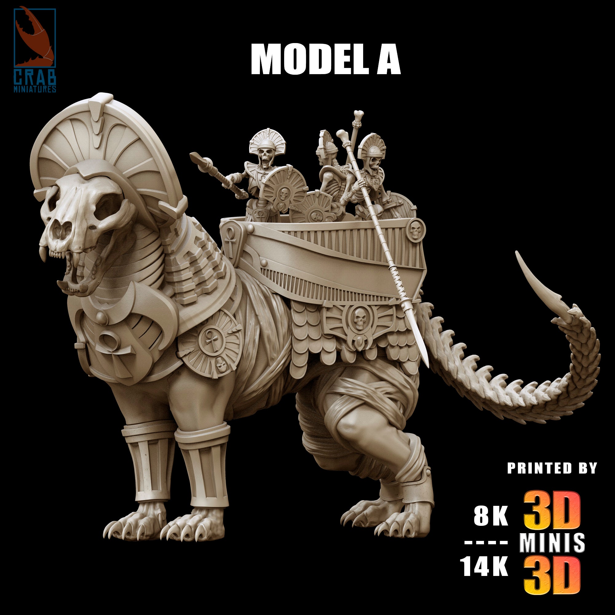 Desert Warrior Sphinx, Egyptian Skeletons Army. Pharaoh's Legacy. 32mm ...