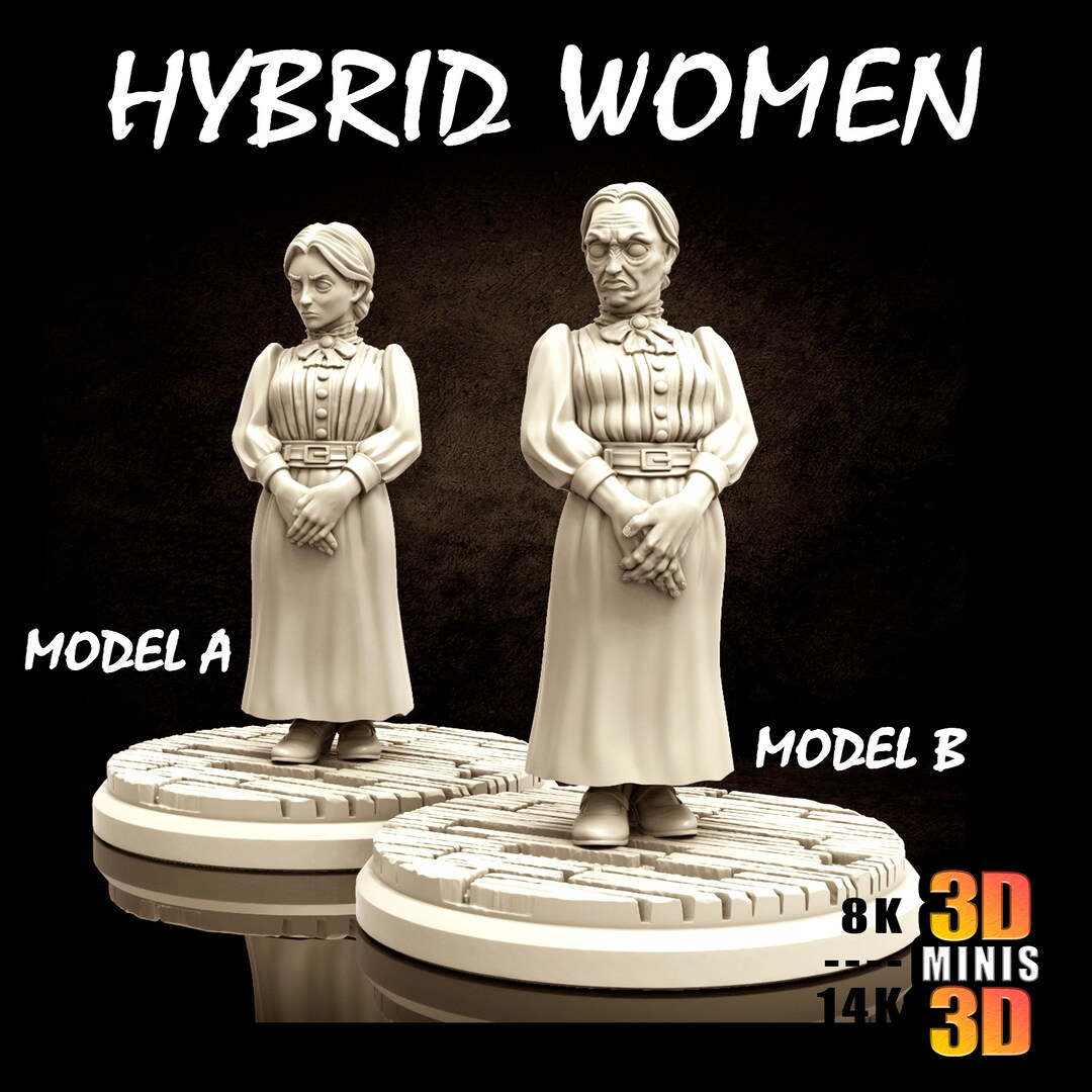 Cthulhu Game, Hybrid Female, Miniature Wargames and RPG, 3D Minis 3D ...