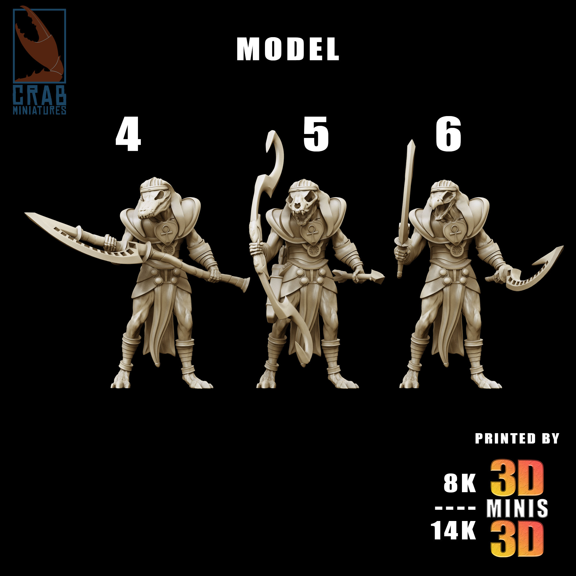 Desert Guardians, Skeletons Army, Bones Skulls. Pharaoh's Legacy. 32mm ...