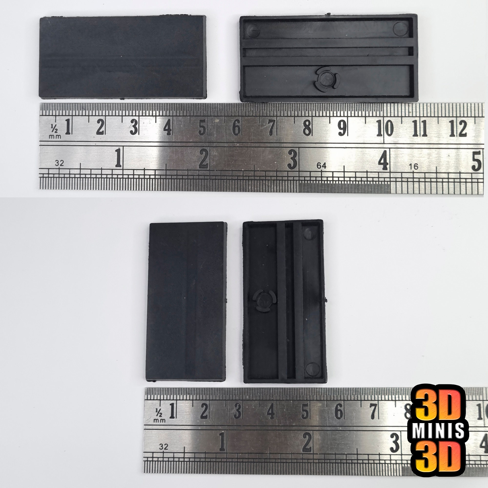 Plastic Bases 50x25mm for Miniatures. Wargames, RPG. 3D Minis 3D ...