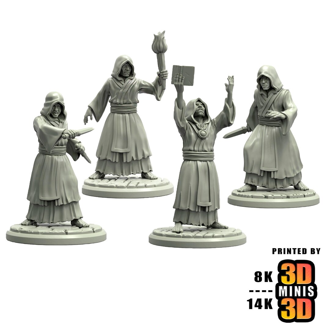Cultists Miniature Wargames, Cthulhu Game, RPG, 3D Minis 3D, Dungeons ...