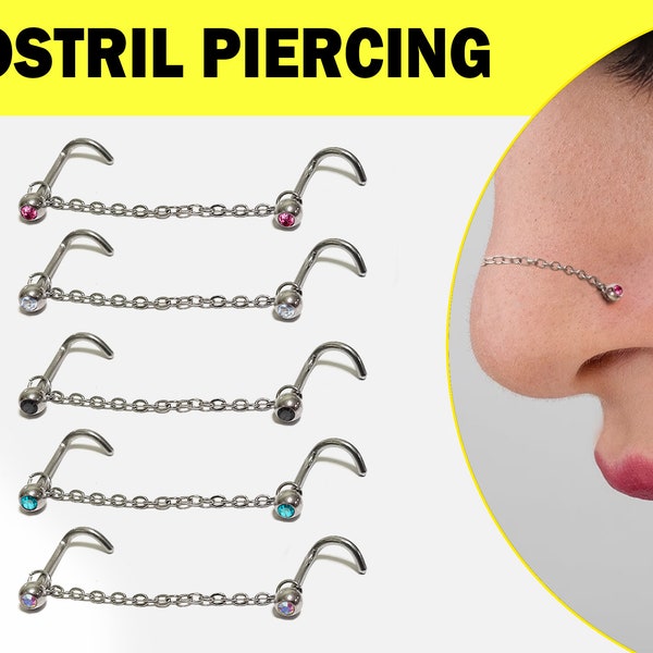 Nostril Chain - Etsy