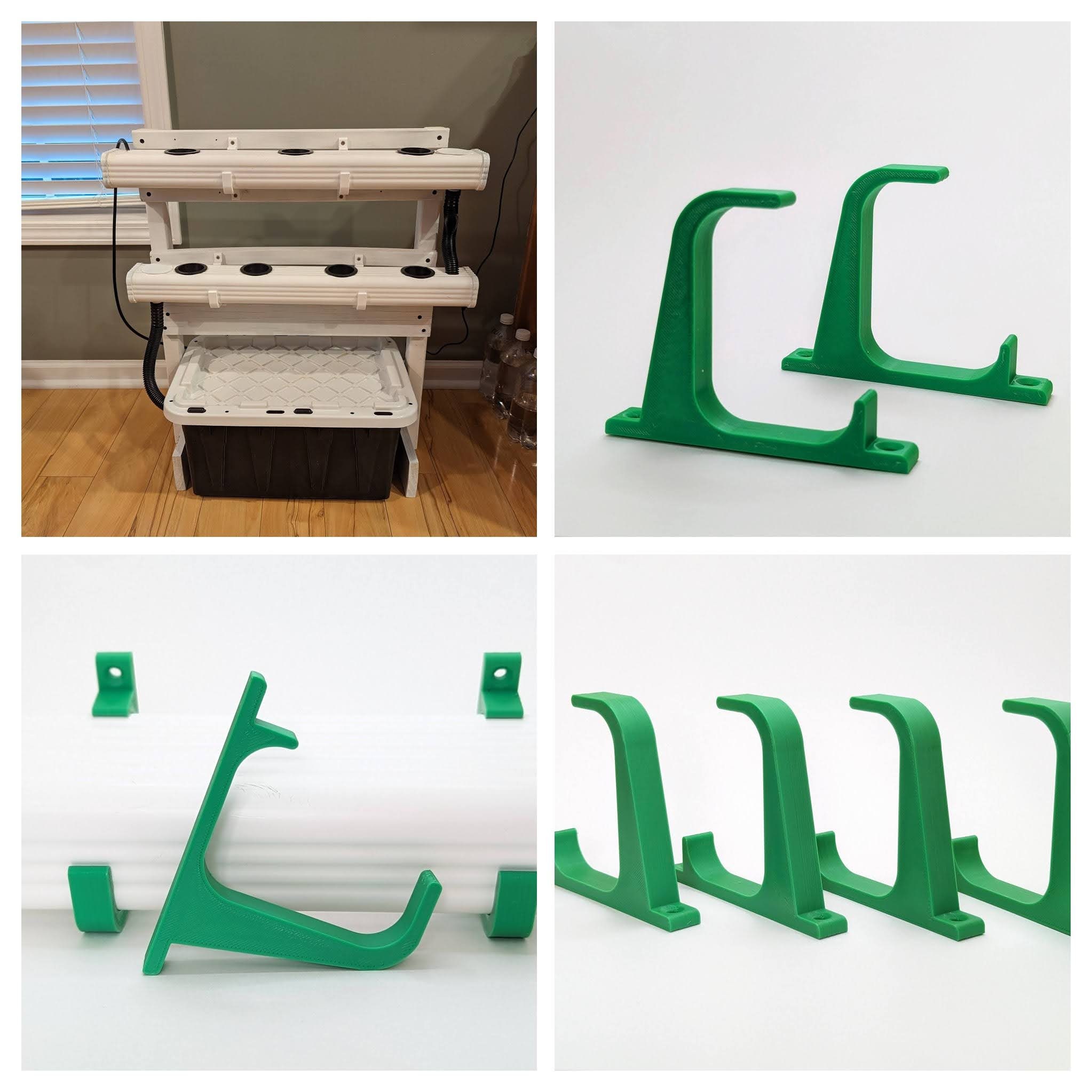 The Vinyl Downspout Kratky / N.F.T Hydroponics System Accessoriescaps, Hooks, Inserts - Etsy