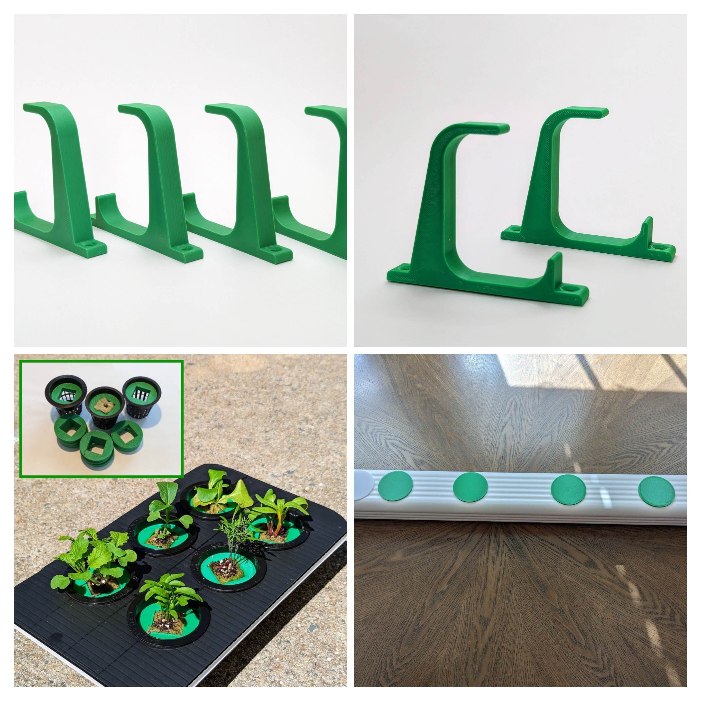 The Vinyl Downspout Kratky / N.F.T Hydroponics System Accessories(caps, Hooks, Inserts) - Etsy