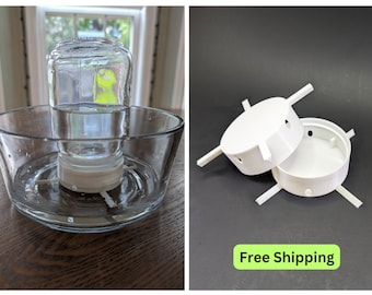 Wide Mouth Mason Jar Adapter for Self Watering Microgreen Grower - Etsy