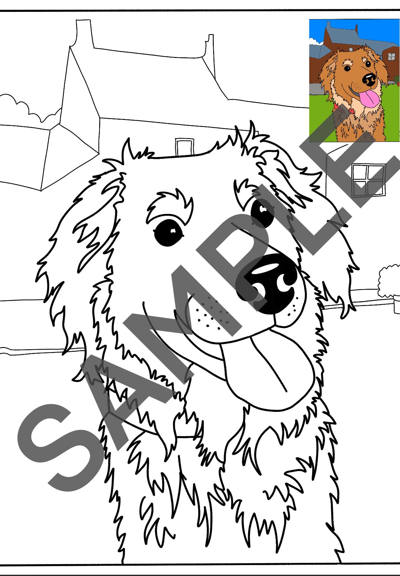 Childrens Colouring Pages, Set of 5, Kids Colouring, Dog Colouring ...
