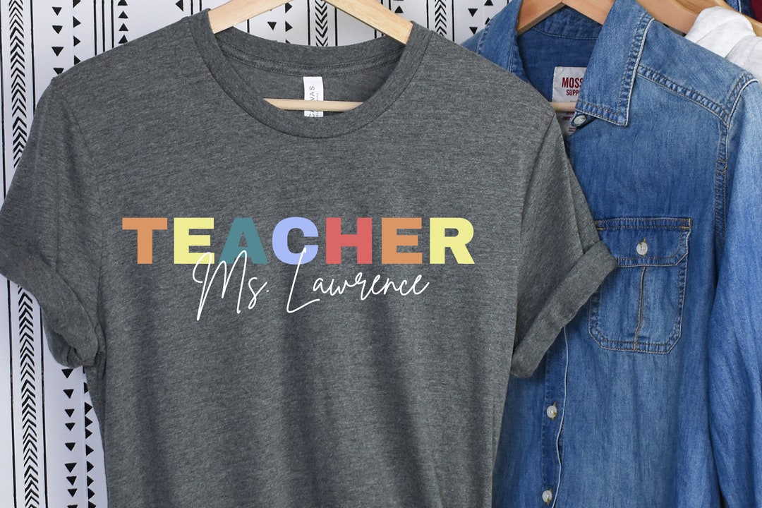 Teacher Tee Design Editable Download Teacher Template Back to School ...