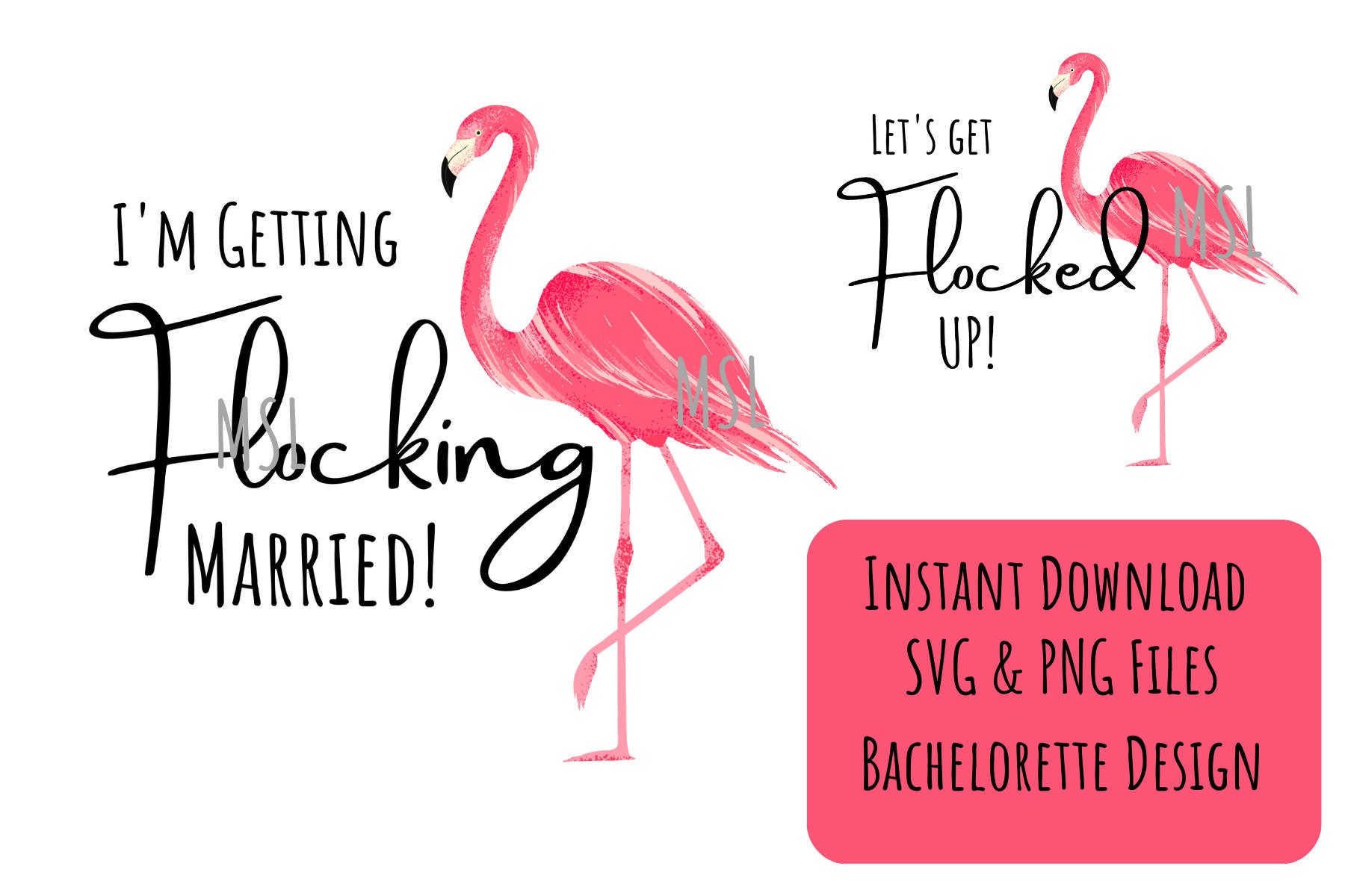 Flocking Married Flocked Up Svg Png Instant Download Flamingo File