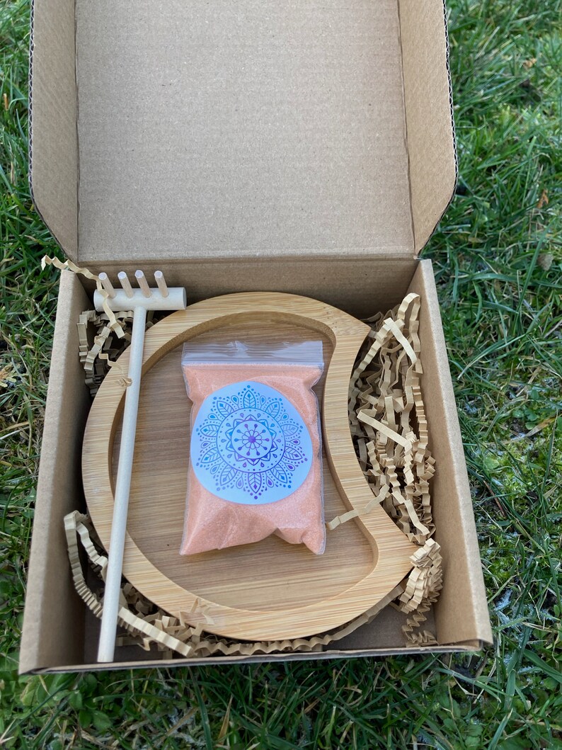 Miniature Zen Garden Decor Kit, Stress Relief Gift, Sand Garden - Etsy