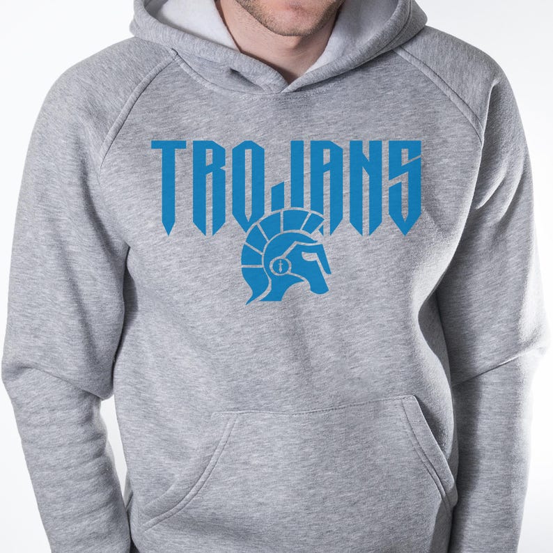 Trojans Logo PNG Dxf Svg Jpeg Pdf Trojan Mascot Digital Cut File Hornet ...