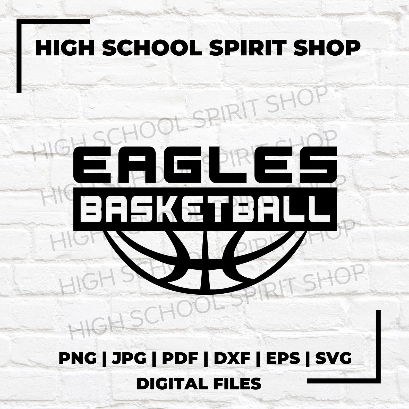 Eagles Basketball Logo Eagle Mascot Digital Vector Cut File Png Jpg Pdf ...