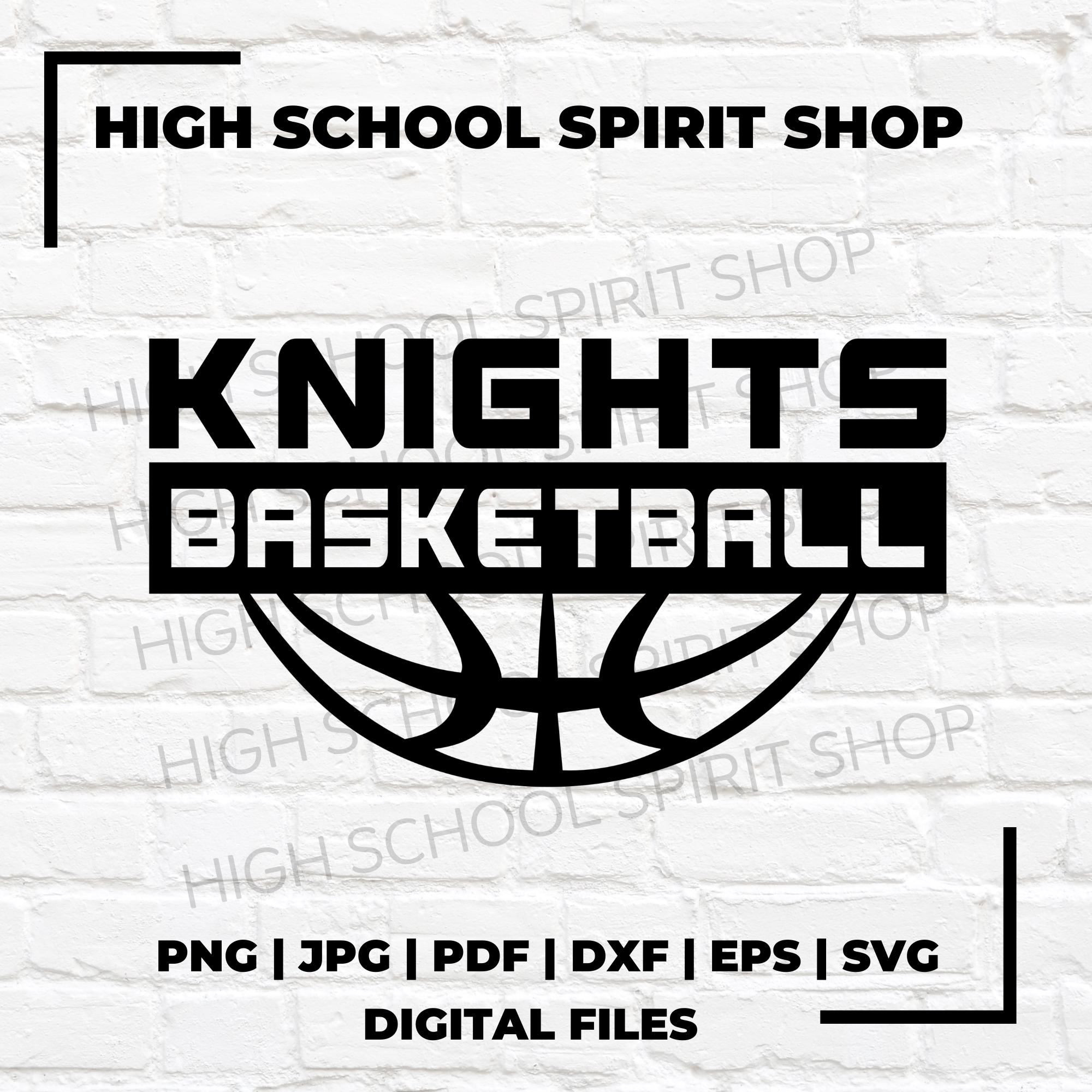 Knights Basketball Logo Knight Mascot Digital Vector Cut File Png Jpg ...