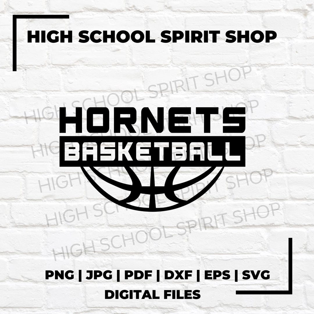 Hornets Basketball Logo Hornet Mascot Digital Vector Cut File Png Jpg ...