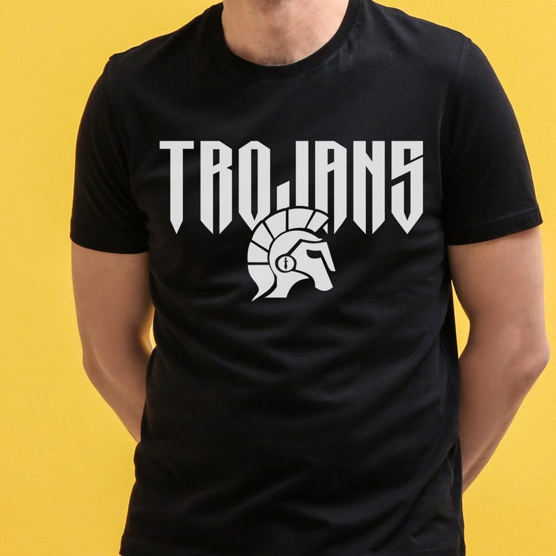 Trojans Mascot Digital Cut File (png, Jpg, Pdf, Svg, Dxf, Eps) - Etsy