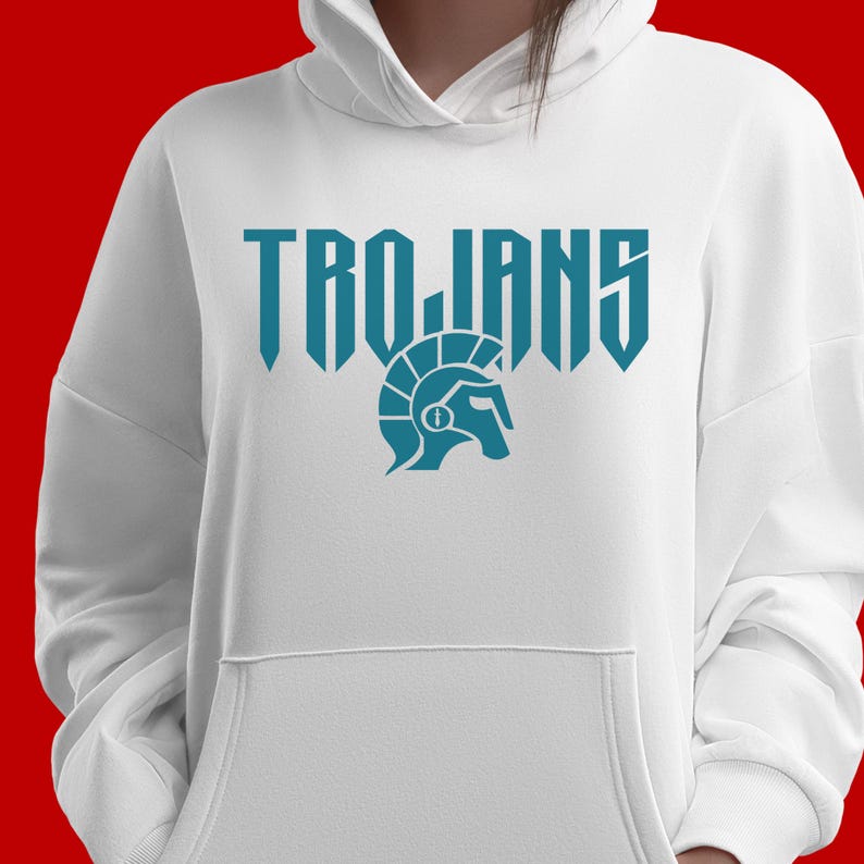 Trojans Logo PNG Dxf Svg Jpeg Pdf Trojan Mascot Digital Cut File Hornet ...
