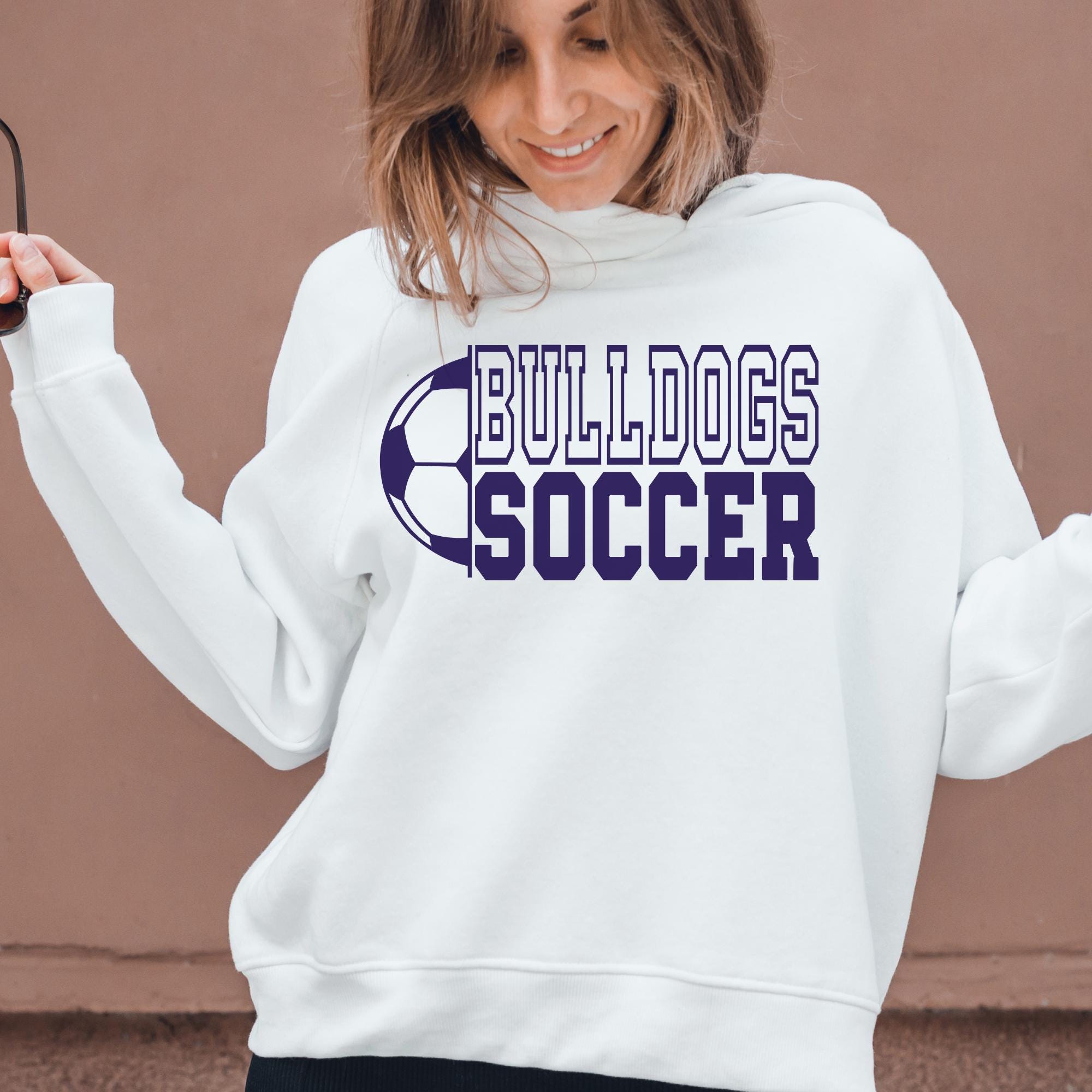 Bulldogs Soccer Digital Vector Cricut Logo File - Bulldog Mascot Soccer ...