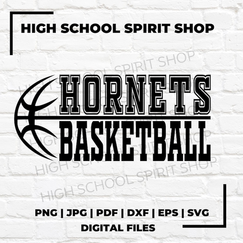 Hornets Basketball Logo Hornet Mascot Digital Vector Cut File Png Jpg ...