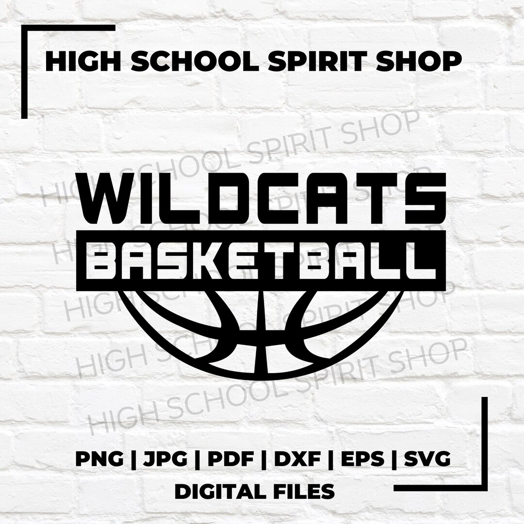 Wildcats Basketball Logo Wildcat Mascot Digital Vector Cut File Png Jpg ...