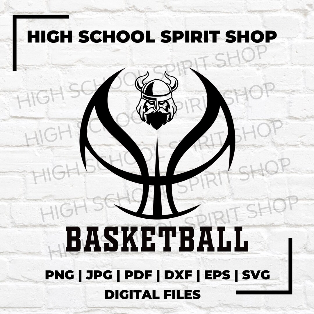 Vikings Basketball Digital Vector Cricut Logo File Viking Mascot ...