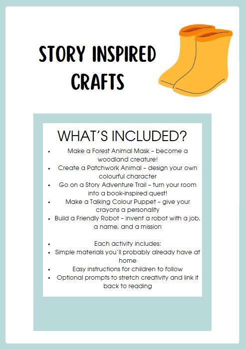Story-inspired Crafts Pack | Printable Activities for Kids ...