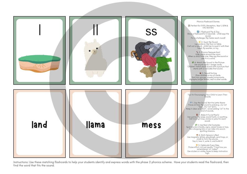 Phase 2 Phonics Flashcards | Printable Early Reading Pack | EYFS ...