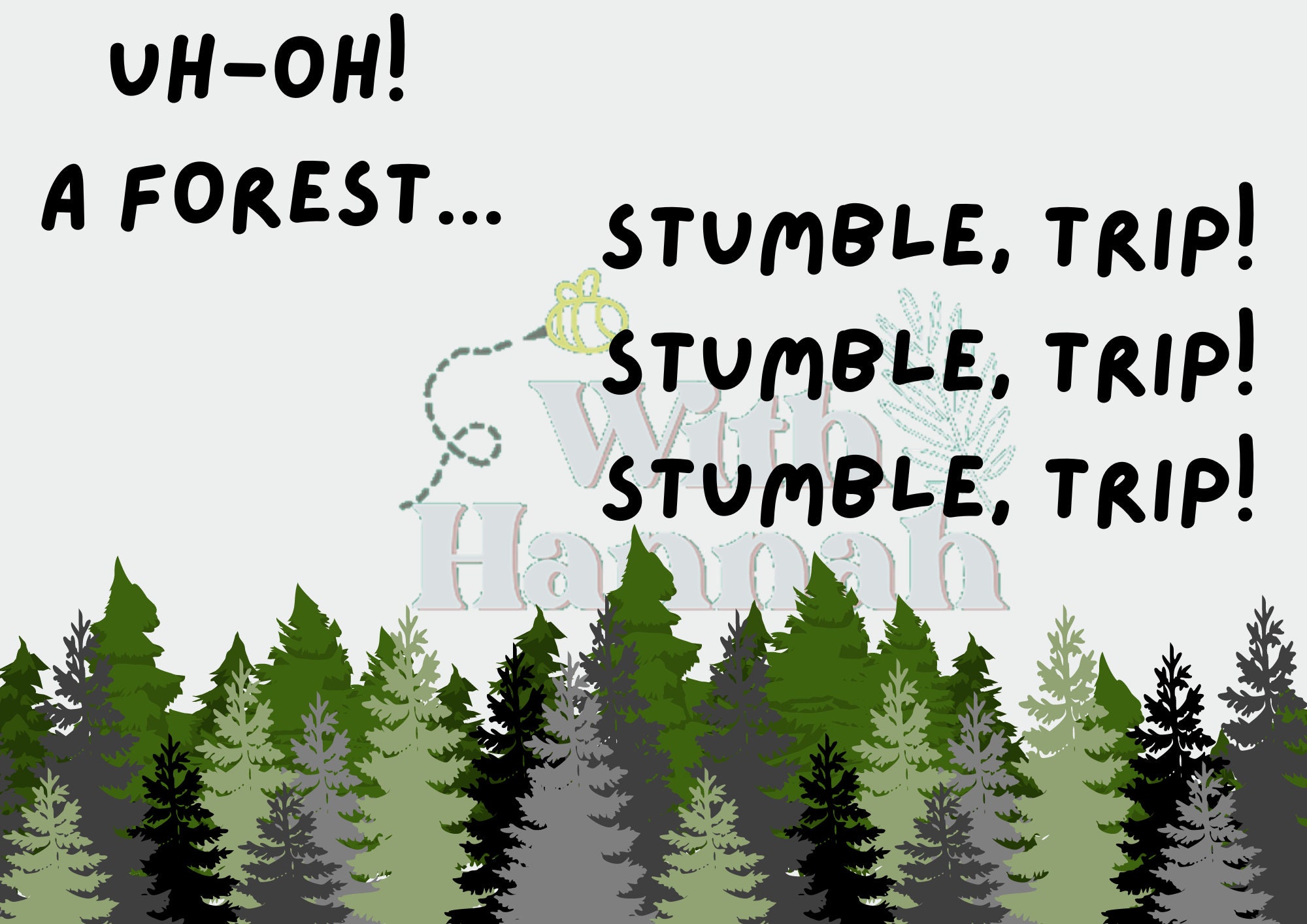 We're Going on a Bear Hunt Story Sheets - Digital Download - Etsy